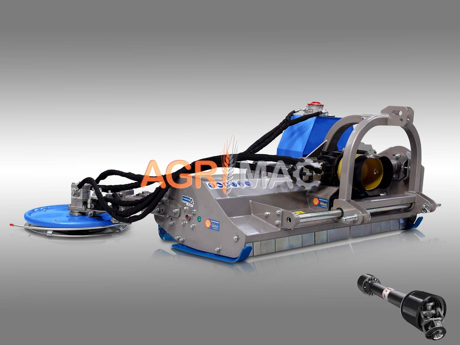 Tocator de vegetatie pentru tractor 25-60 CP, cu disc de cosire lateral ...